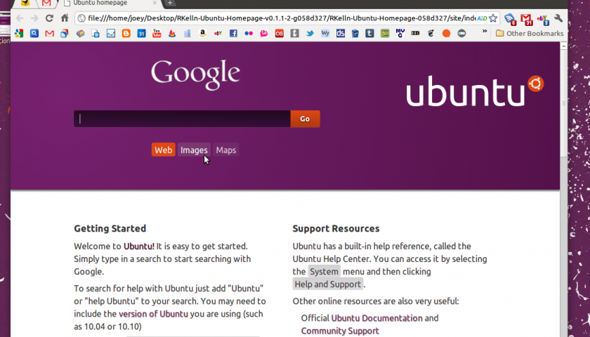 This Ubuntu homepage replacement is slick and informative - OMG! Ubuntu