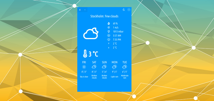 Cumulus Qt is a Lightweight Weather App for Linux - OMG! Ubuntu