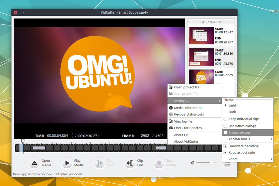 Open-Source Video Trimmer App VidCutter Sees Big Update - OMG! Ubuntu