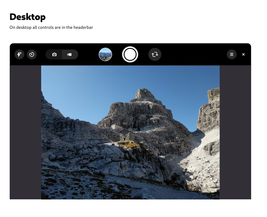 GNOME Shares Designs for a Native Camera App - OMG! Ubuntu