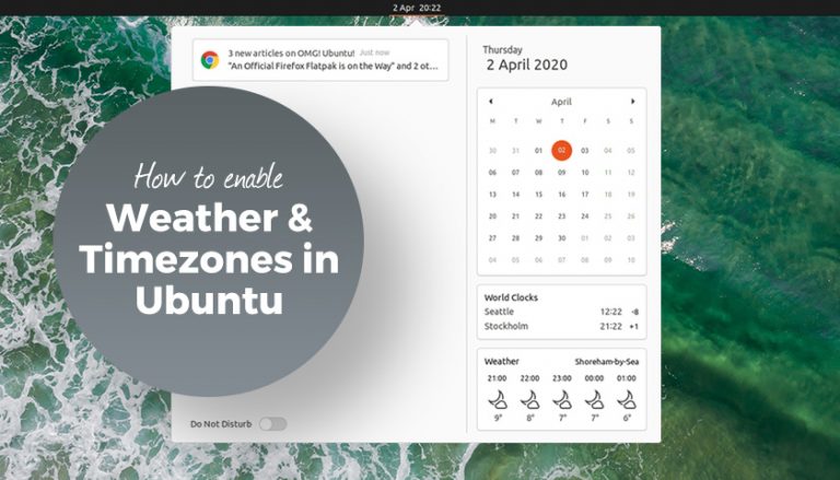 See World Clocks And Weather Info in the Ubuntu Message Tray - OMG! Ubuntu