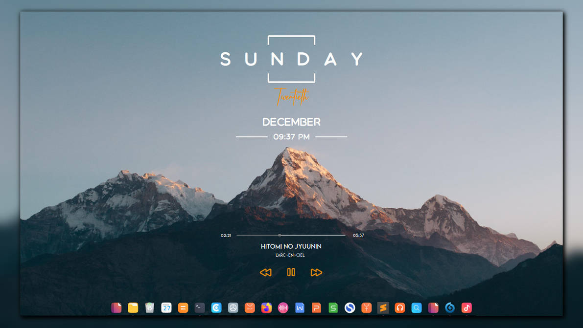A Hybrid Clock/Now Playing Conky for Your Desktop - OMG! Ubuntu