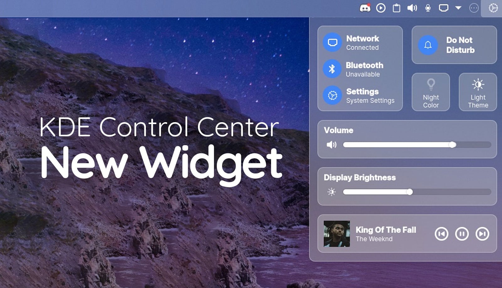A New 'KDE Control Centre' Widget Inspired by iOS - OMG! Ubuntu