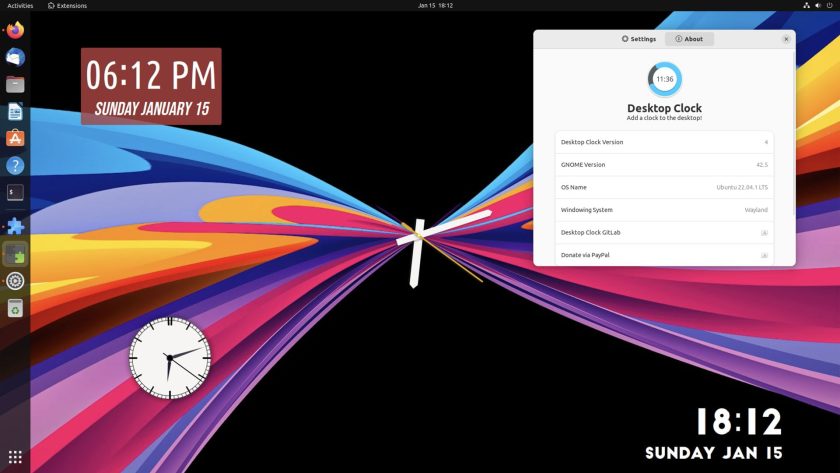 'Burn My Windows' & 'Desktop Clock' GNOME Extensions Updated - OMG! Ubuntu