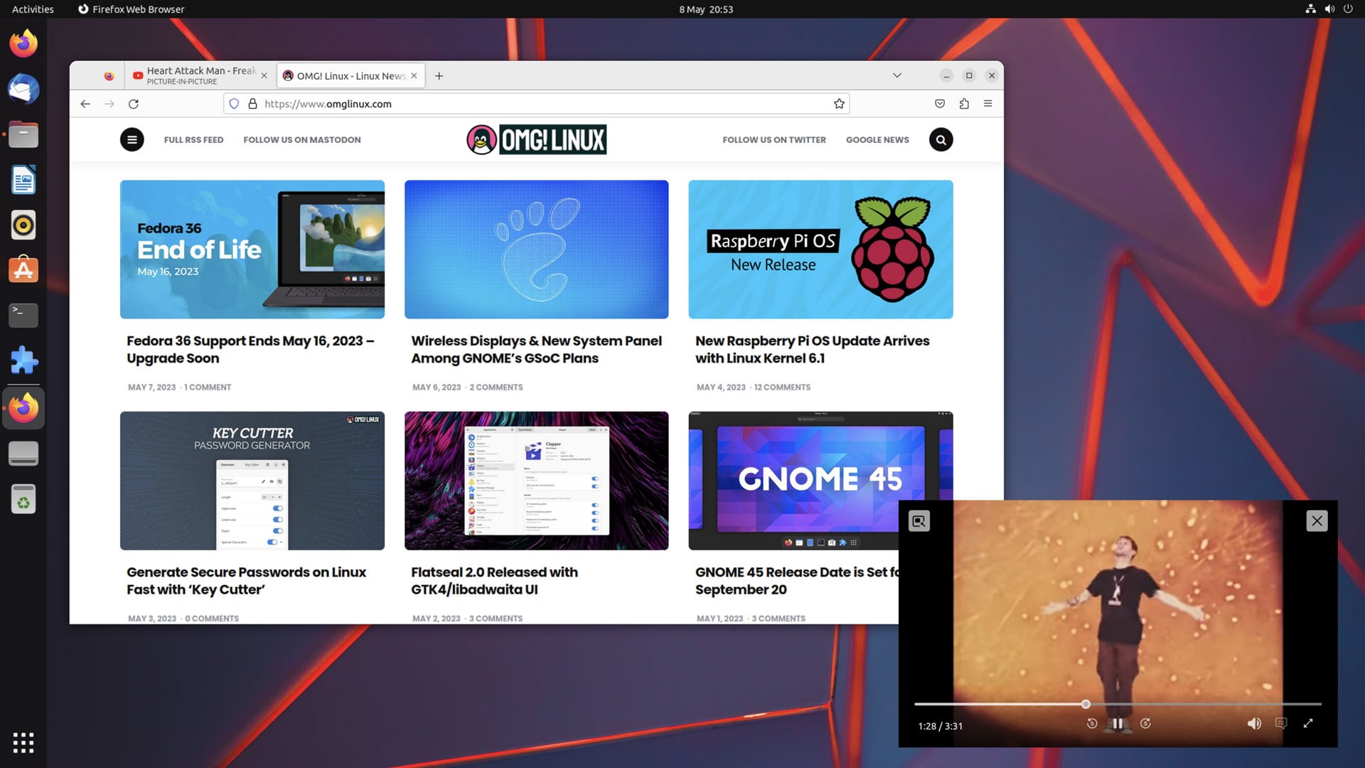 Firefox 113 Makes Picture-in-Picture Mode More Useful - OMG! Ubuntu