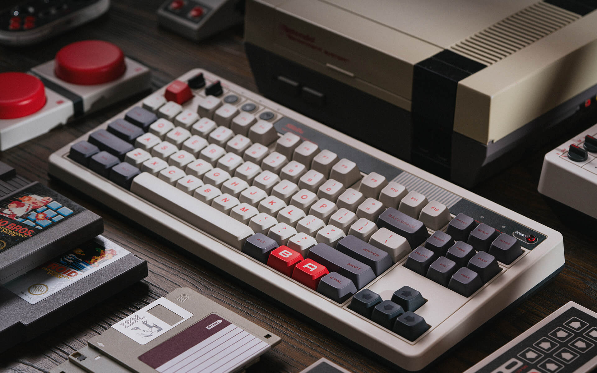 8BitDo's Retro Mechanical Keyboard Hits All The Right Buttons - OMG! Ubuntu