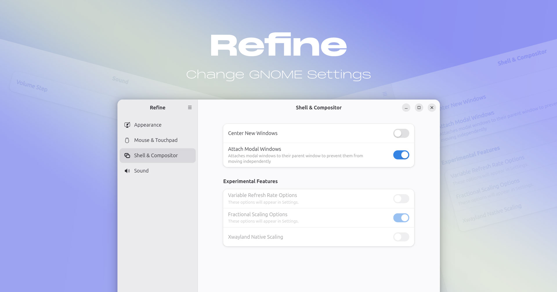 Refine (Advanced GNOME Settings Apps) Adds More Options - OMG! Ubuntu