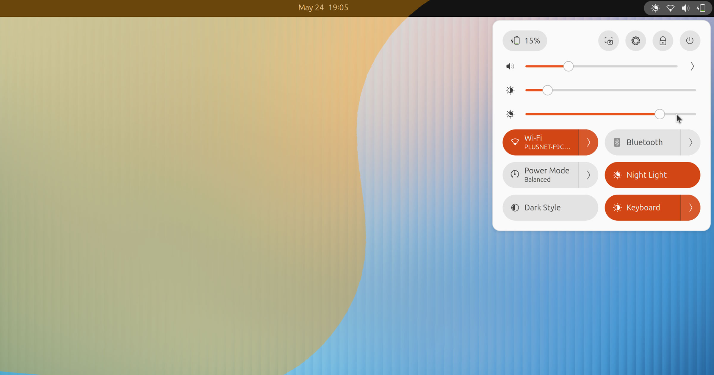 This Extension Adds Night Light Intensity Slider to Quick Settings ...