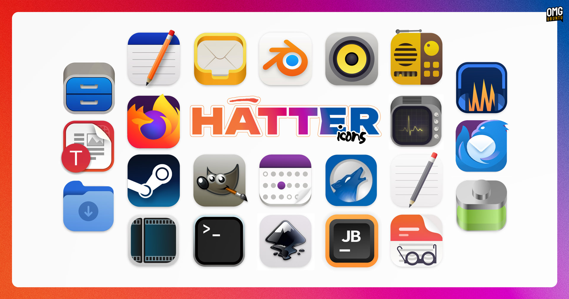 Give Your Ubuntu Desktop a Refresh with Hatter Icon Set - OMG! Ubuntu